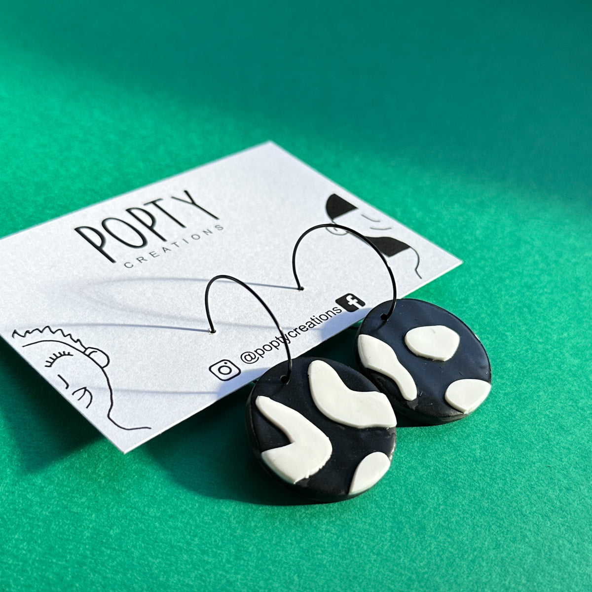 MUSTARD MAGGIE LARGE CIRCLE HOOP – Popty Creations